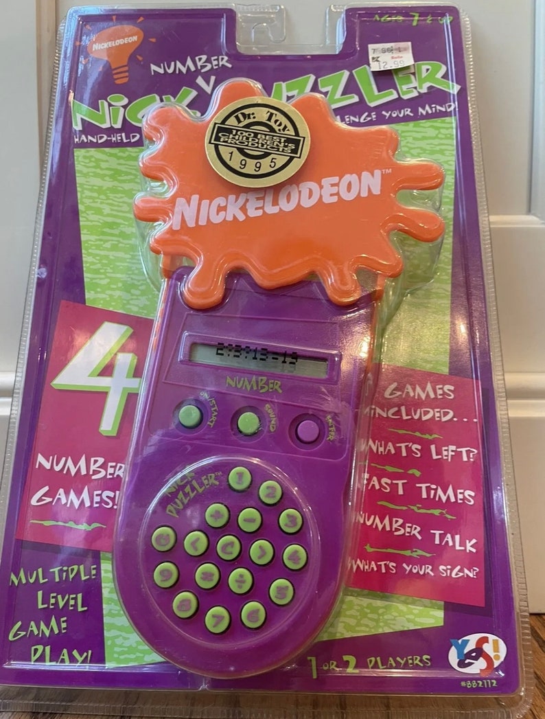 Vintage Nickelodeon 1995 Nick Puzzler Handheld Puzzle Game Toy New ...