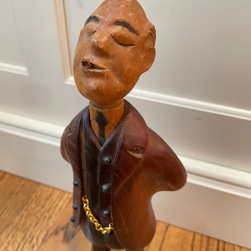 Wooden Butler Statue - Etsy