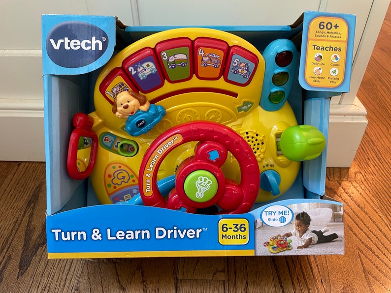 Vtech Turn & Learn Driver Baby Learning Fun Colors Motor Skills Pretend ...