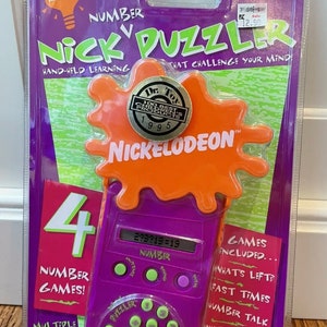 Vintage Nickelodeon 1995 Nick Puzzler Handheld Puzzle Game Toy New ...