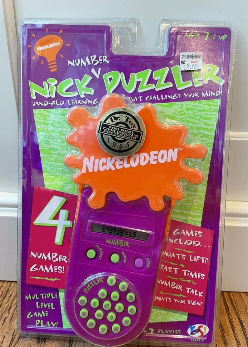 Vintage Nickelodeon 1995 Nick Puzzler Handheld Puzzle Game Toy New ...
