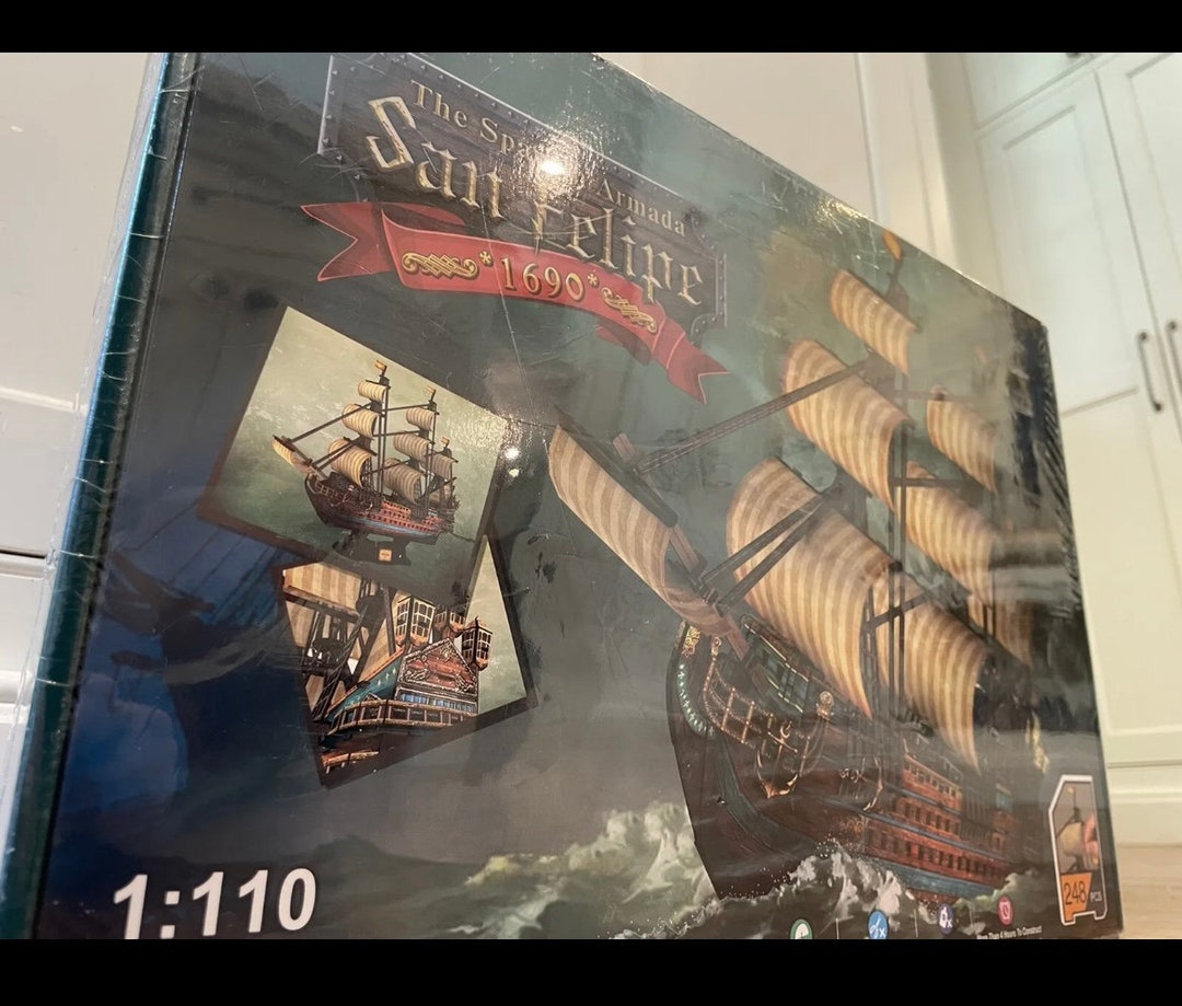 San Felipe the Spanish Armada 1690 3D Cubic Fun 248 Piece Puzzle ...