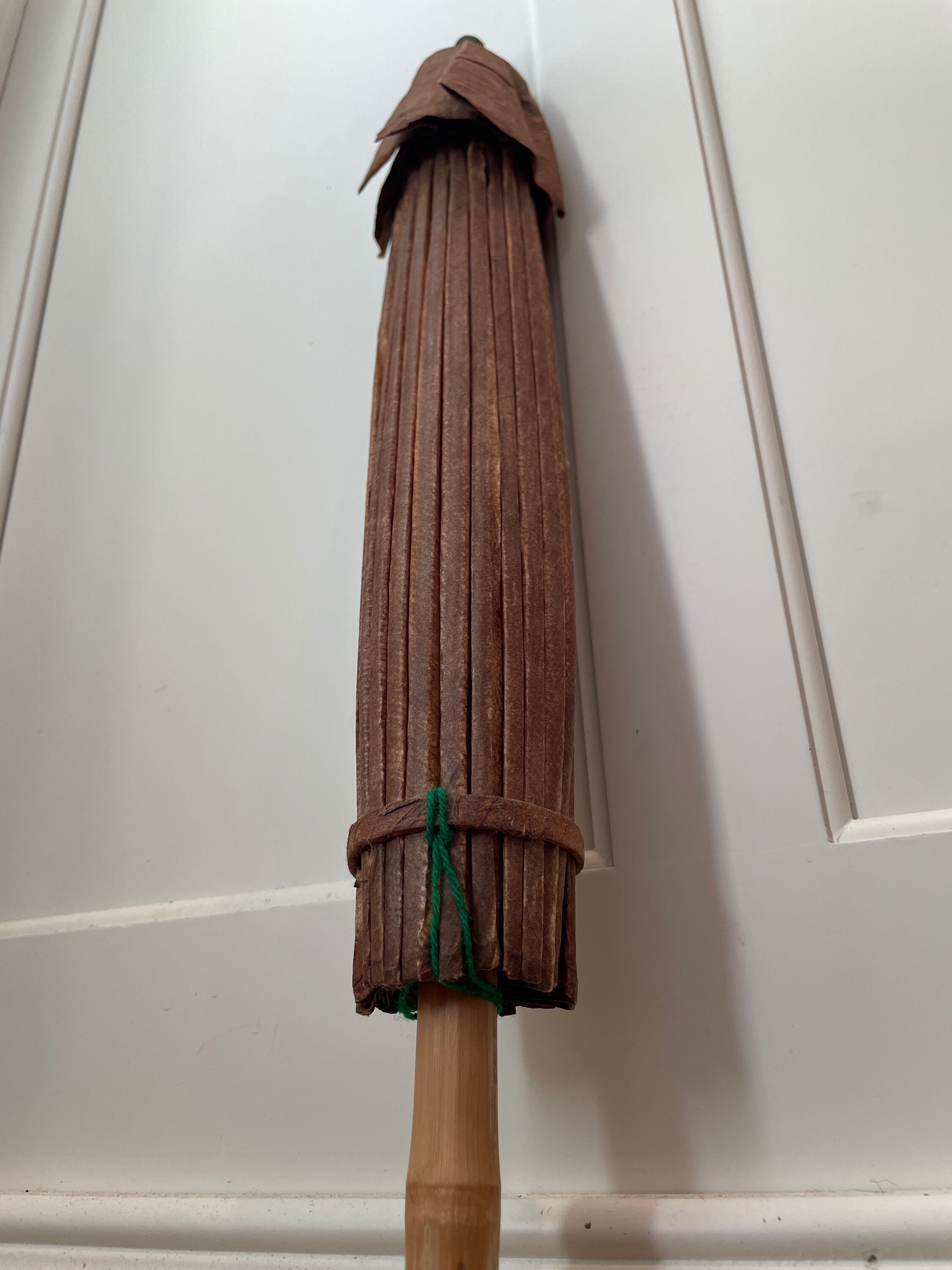 Vintage Japanese Umbrella, Brown, Parasol, Paper 21 Long - Etsy