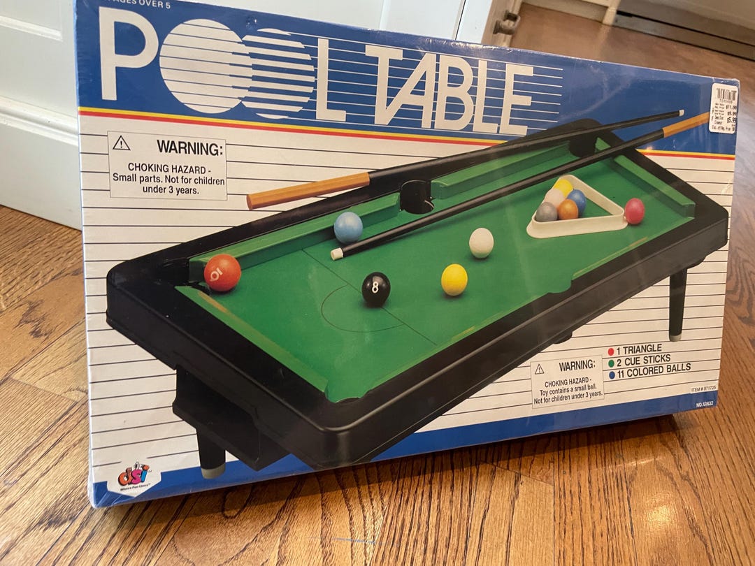 Vintage 1993 DSI Miniature Novelty Pool Billiard Table W/ Box-rare-new ...