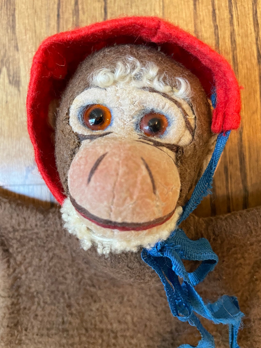 Vintage 13" German Felt Monkey Hand Theater Puppet - Etsy