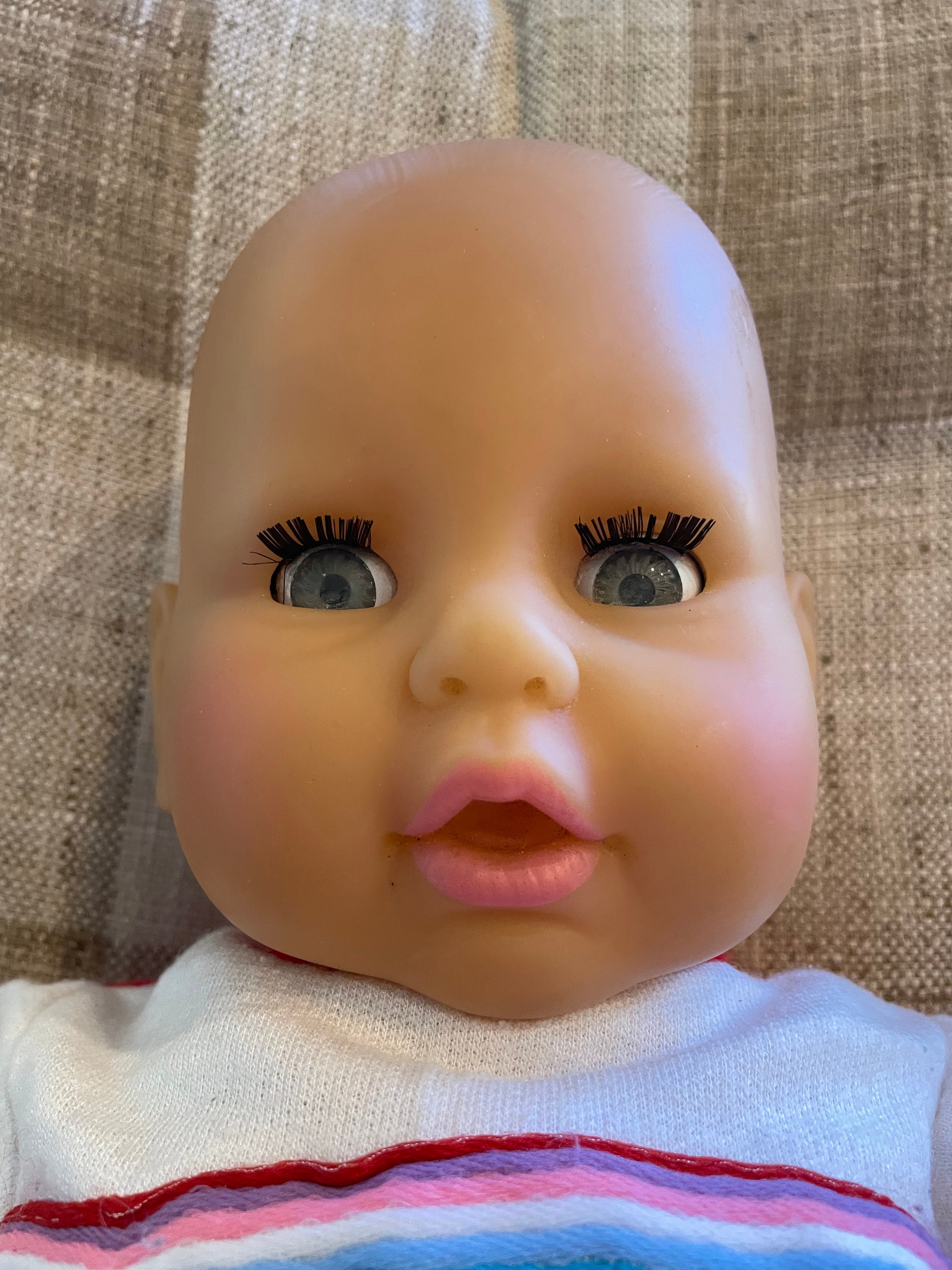 Vintage Eegee 18" Bald Baby Girl Doll- Cloth Body/vinyl Limbs- RARE - Etsy