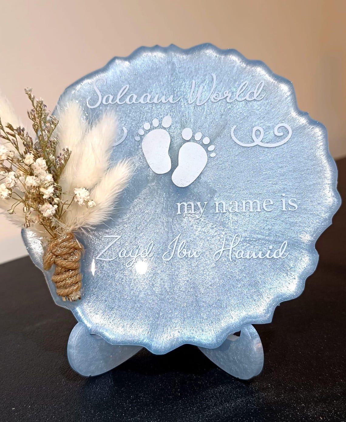 Personalized Baby Boy Birth Plaque: 5" Resin Announcement Gift - Etsy