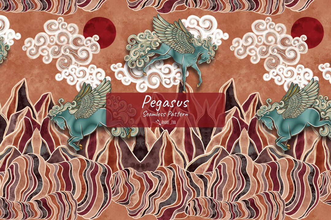 Set of 6 Digital Patterns 'pegasus' - 6 Unique Designs for Your ...