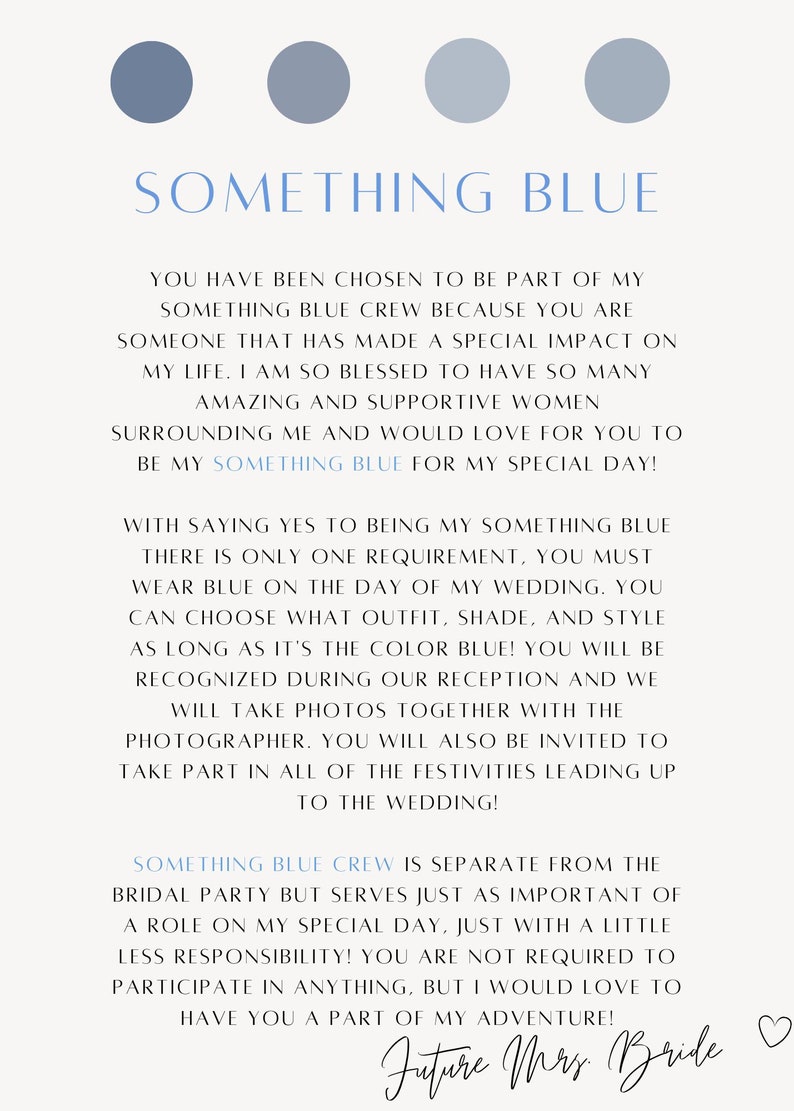 3 - Something Blue Proposal Card Template Set, Will You Be My Blue Crew ...
