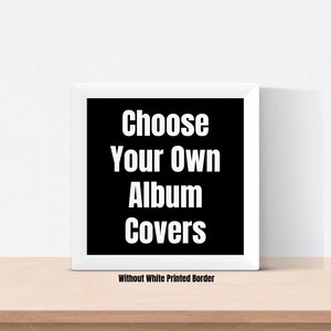 Custom Album Cover Print Set of 3, Choose Your Own Music Album Wall Art ...