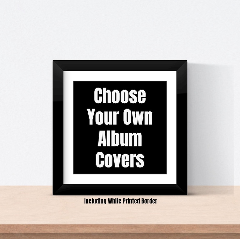 Custom Album Cover Print Set of 9, Choose Your Own Music Album Wall Art ...
