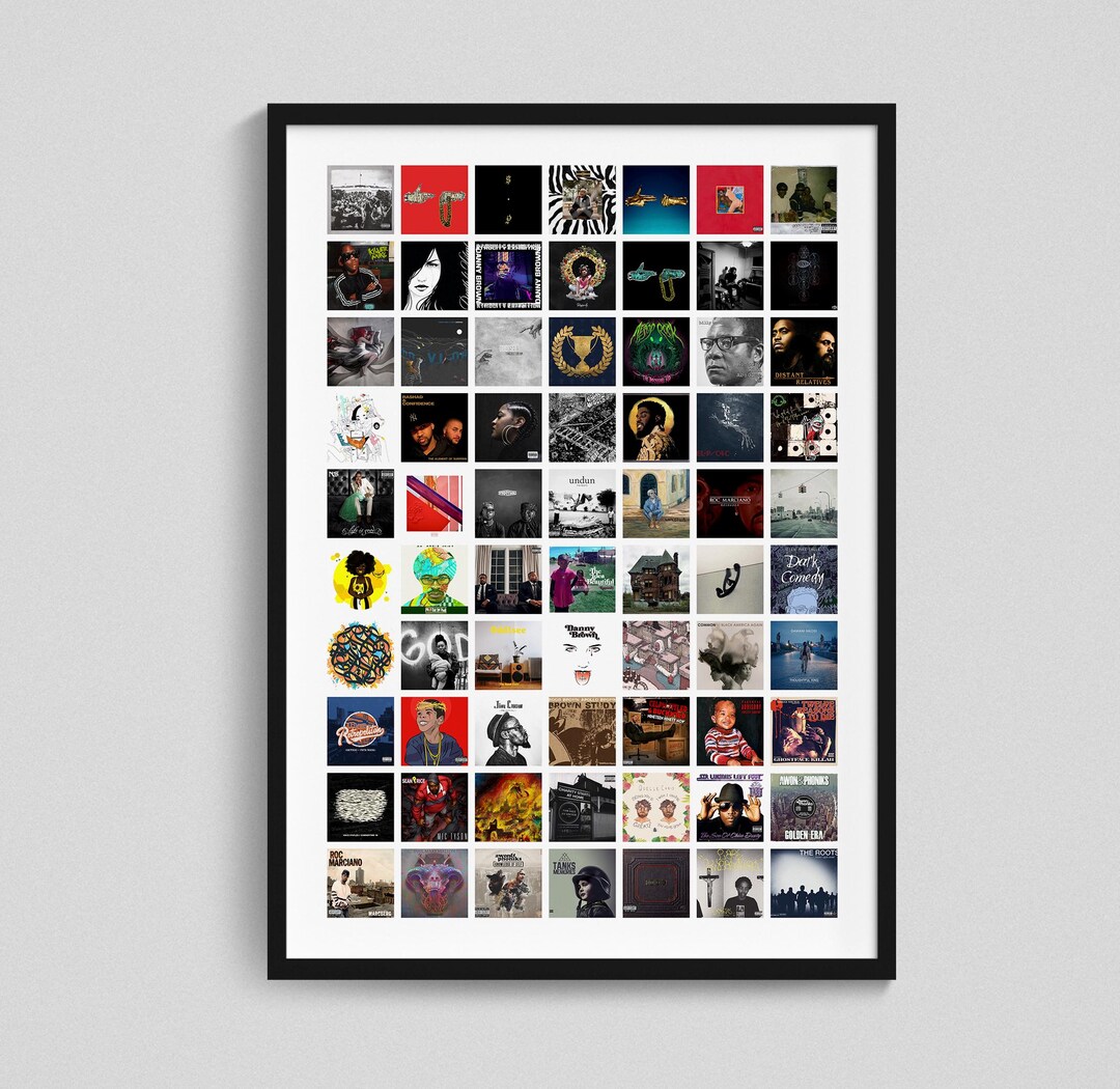 The Best of 10s Hip Hop / Rap Album Cover Print Poster | Framed or ...
