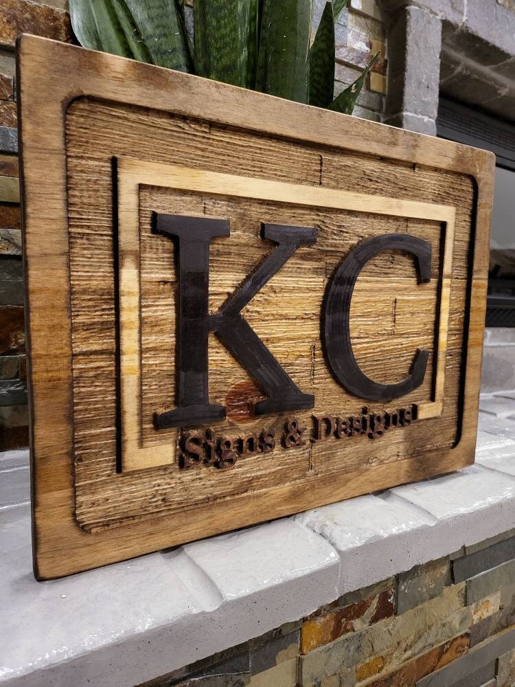 Logo Add Your Own Wood Sign Personalized Custom Handmade 3D - Etsy
