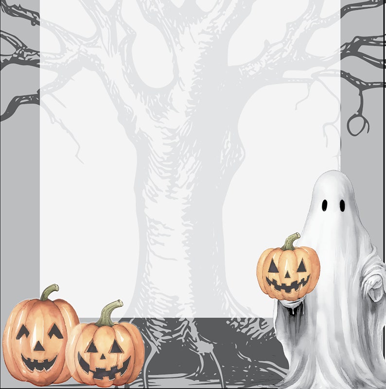 Ghost in the Night Notepad | Halloween Gift | Spooky Season - Etsy