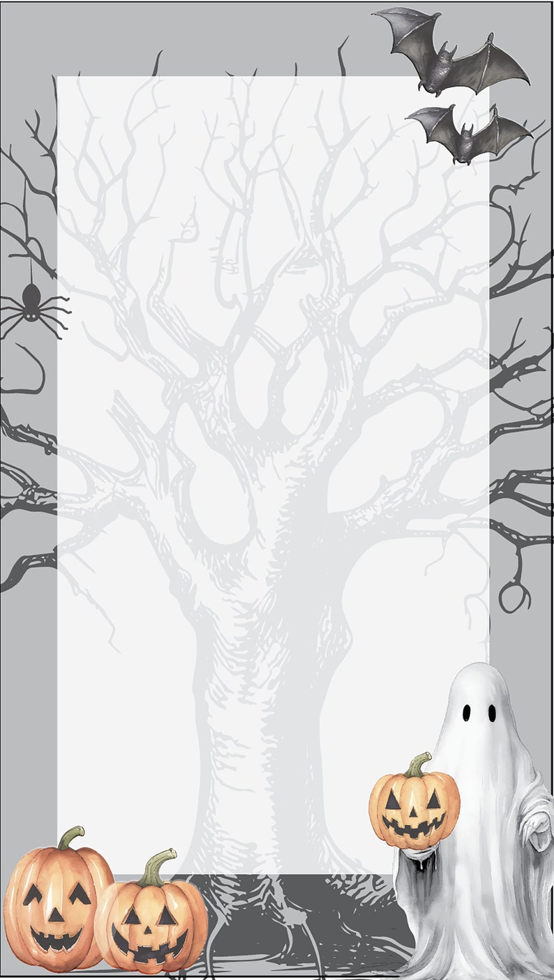 Ghost in the Night Notepad | Halloween Gift | Spooky Season - Etsy