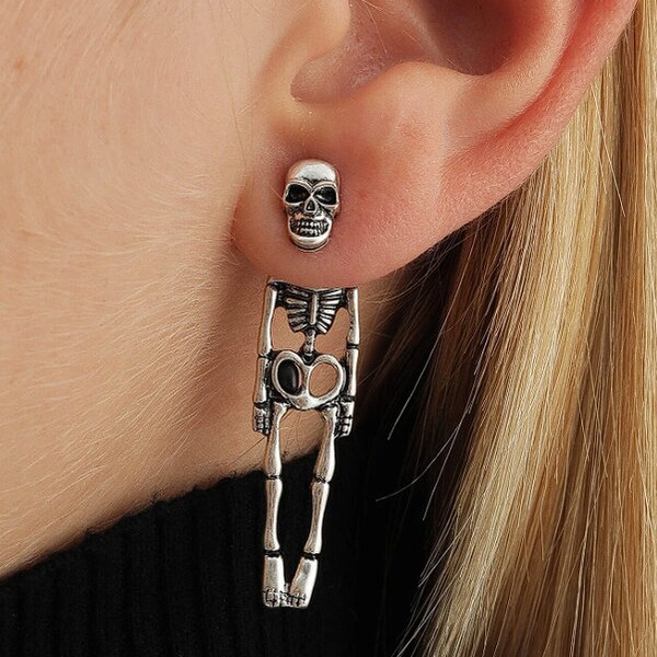 Skull Earrings - Etsy