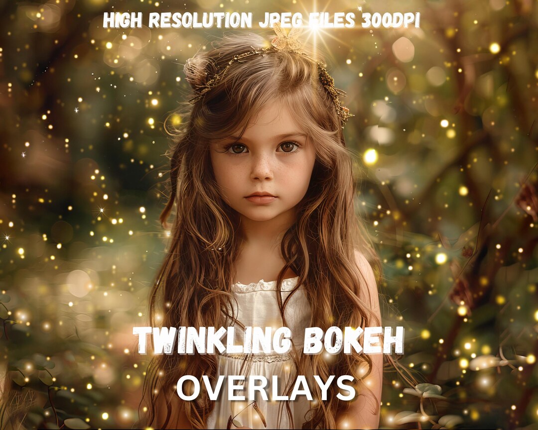 Twinkle Bokeh Photo Overlays: Sparkling Light Effects (digital Download ...