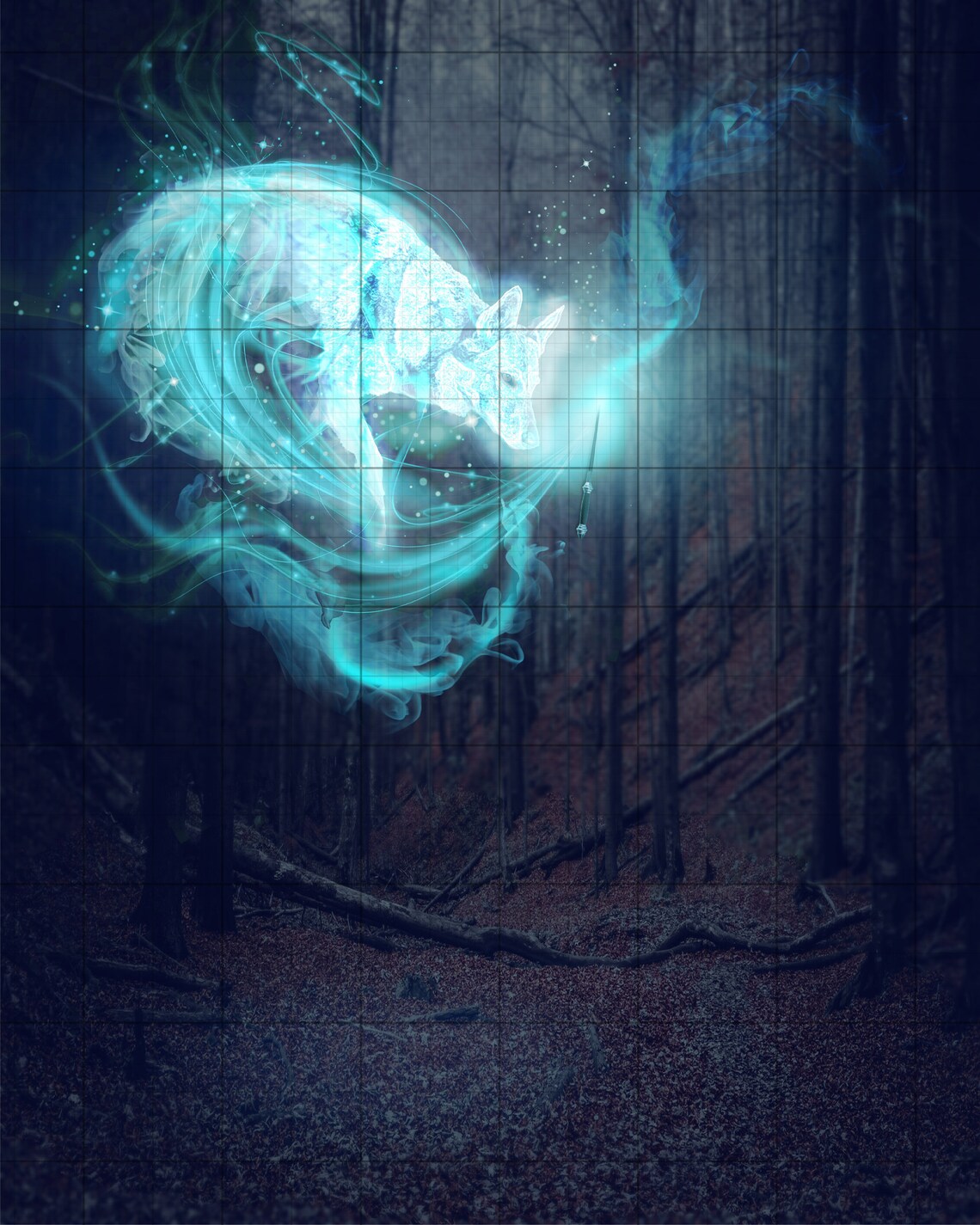 Magical Wizard Digital Background Wizard Backdrops Magic Backgrounds ...