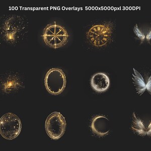 Fairytale Magic Overlays | Glitter PNG Clipart | Sparkle Fairy Wing ...