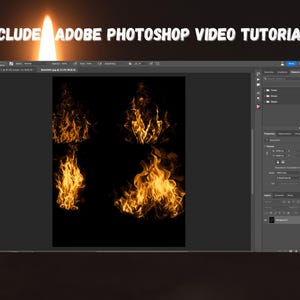 Fire Flame Overlays for Photography, Flame Photoshop Overlay, Fire ...