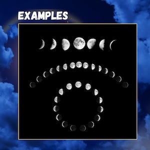 Realistic Moon Photoshop Brushes: Glow Effect, Commercial Use (abr File ...