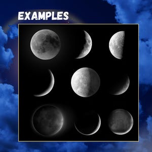 Realistic Moon Photoshop Brushes, Glow Photoshop Brushes, Moon Brush ...