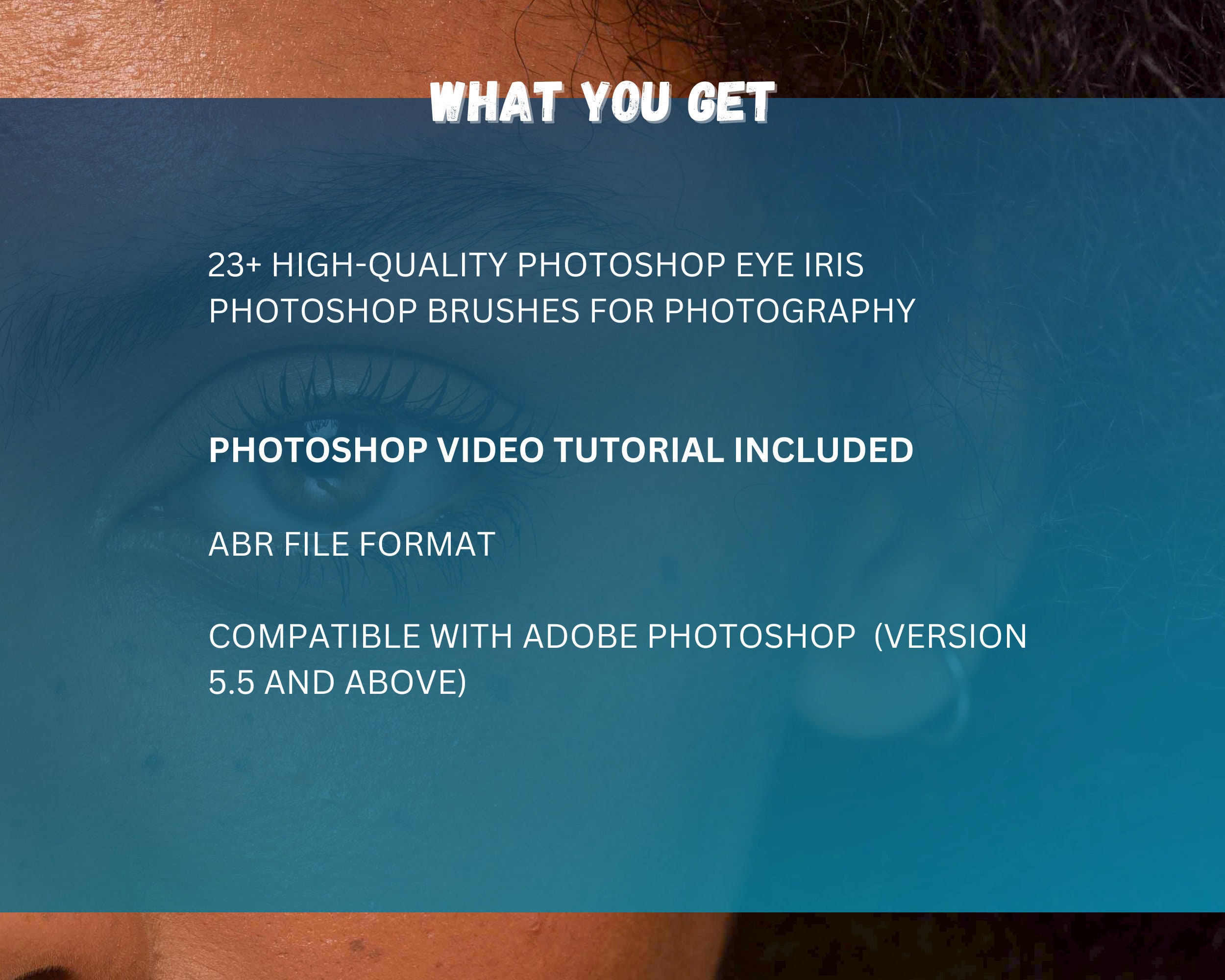 Eye Iris Photoshop Brushes for Photographers, Realistic Eye Brushes ...