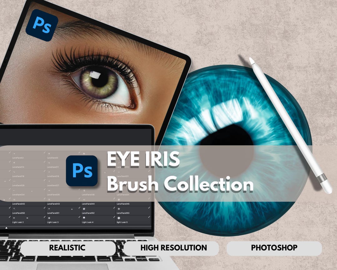 Photoshop Eye Brushes. Photoshop Iris Striation Brushes, Photoshop ...