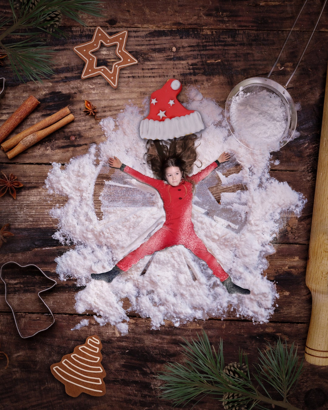 Christmas Angels Digital Background Christmas Backdrop Photography ...