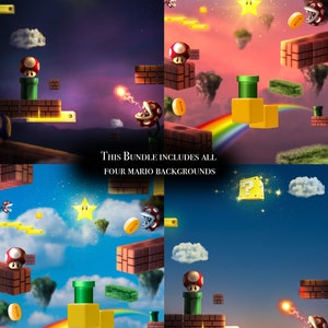 Super Mario X4 Digital Background - Digital Backgrounds for Photoshop ...