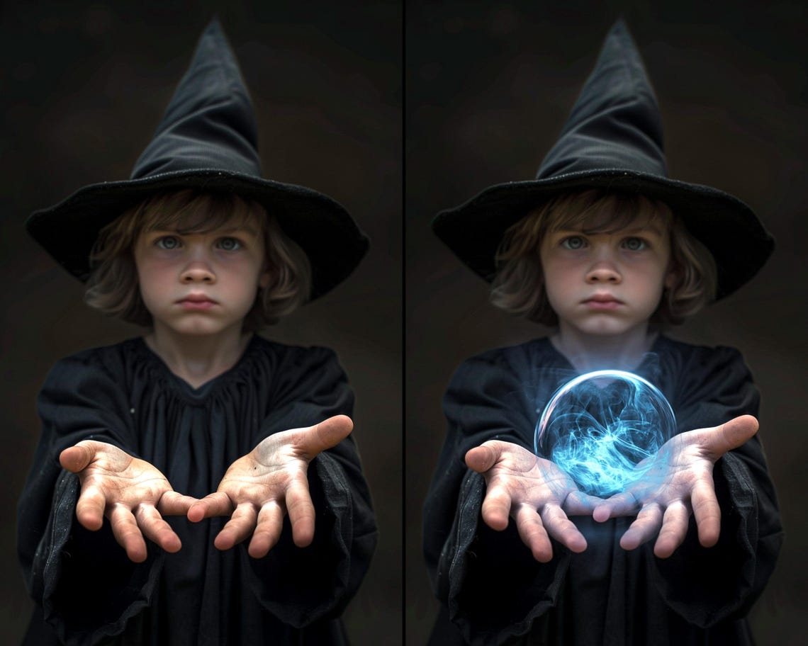 Magic Orb Photo Overlays: Fantasy Light Effects (PNG Digital Download ...