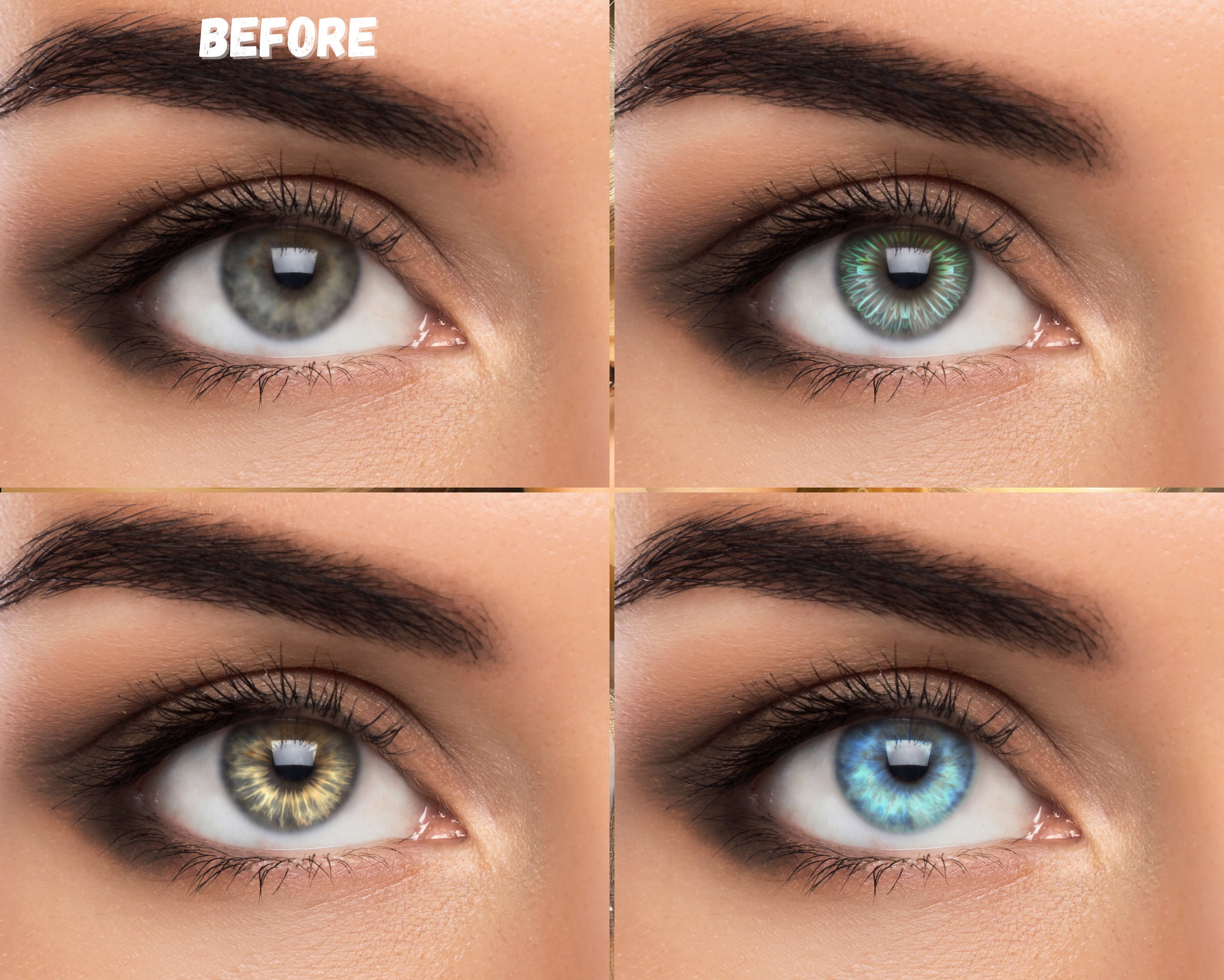 Photoshop Eye Brushes. Photoshop Iris Striation Brushes, Procreate ...