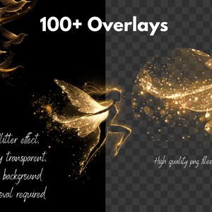 Fairytale Magic Overlays | Glitter PNG Clipart | Sparkle Fairy Wing ...