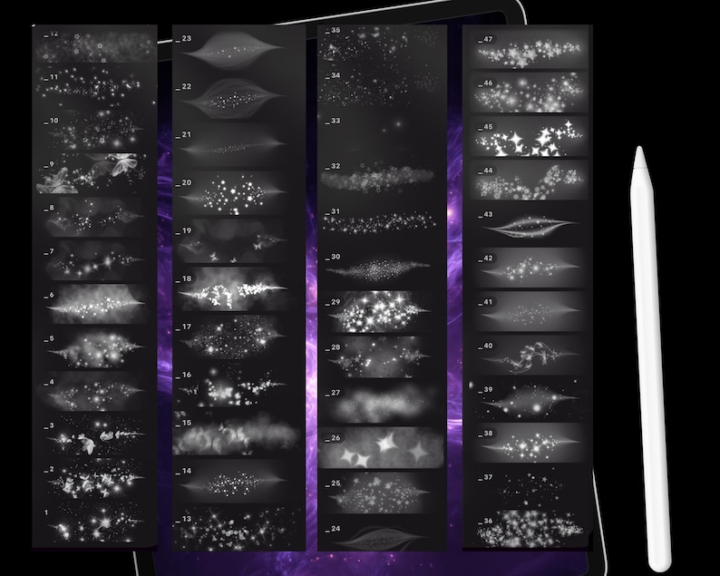 Fairy Dust Procreate Dynamic Brushes, Enchanted Twinkle Dust Brushes ...