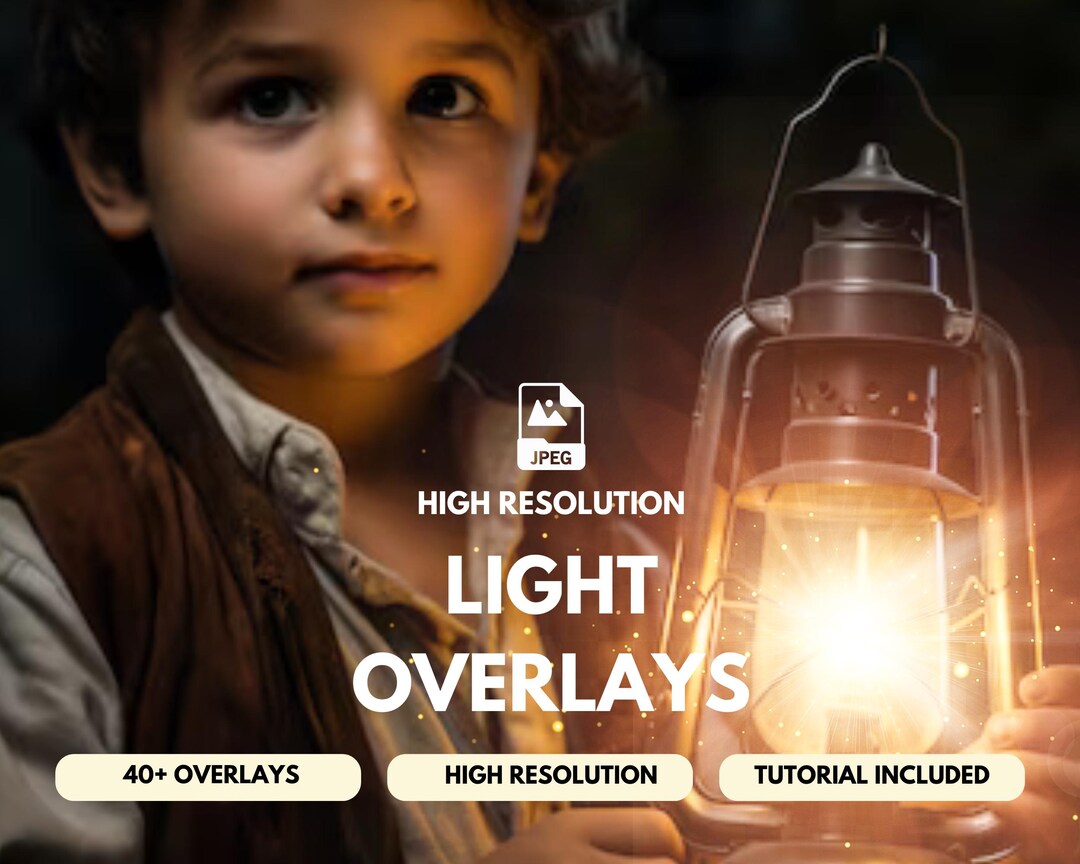 Light Effects Photoshop Overlays: Bokeh, Fireflies, Dust (digital ...