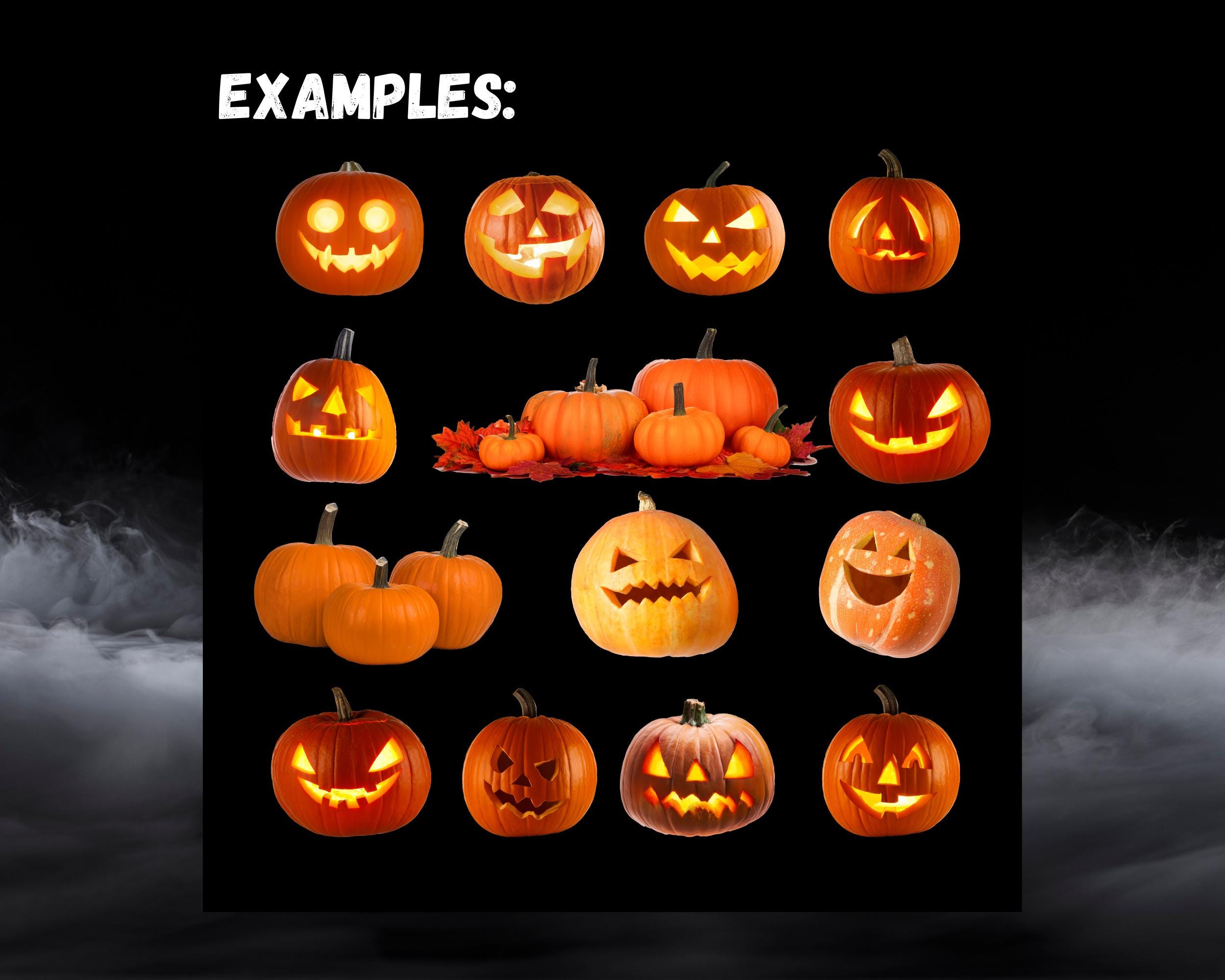 Realistic Pumpkin PNG Overlays: Fall Photo Editing (digital Download ...