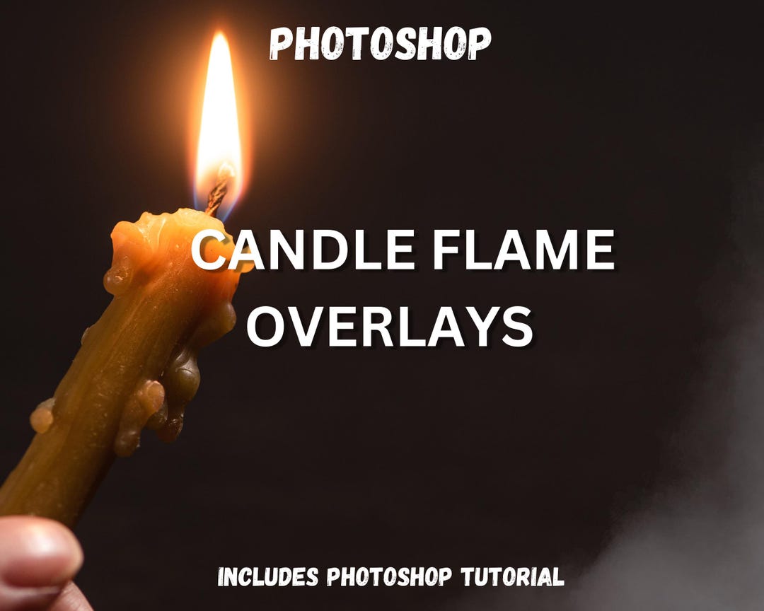 Candle Flame Overlays for Photography, Flame Photoshop Overlay, Candle ...
