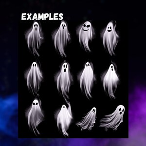 Photoshop Ghost Magic Brush Bundle, Magical Halloween Ghost Brushes ...