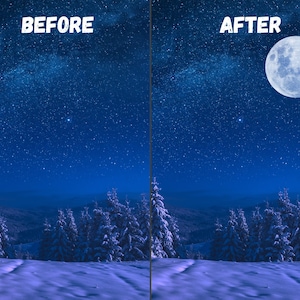 Realistic Moon Photoshop Brushes: Glow Effect, Commercial Use (abr File ...