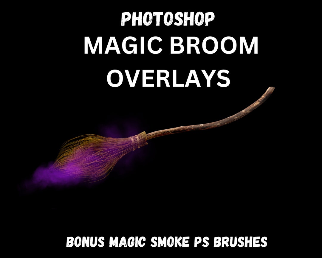 Realistic Broom Stick Photoshop Overlays - Transparent PNG, Includes ...
