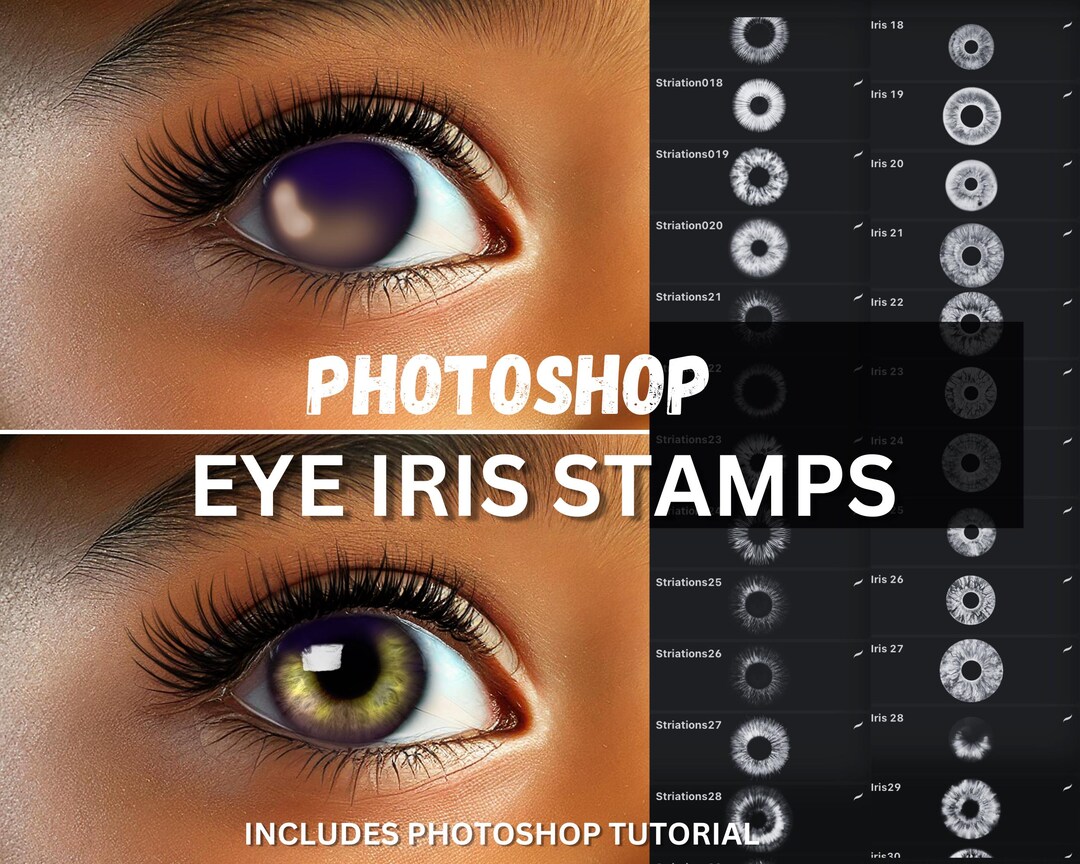 Photoshop Eye Brushes. Photoshop Iris Striation Brushes, Photoshop ...