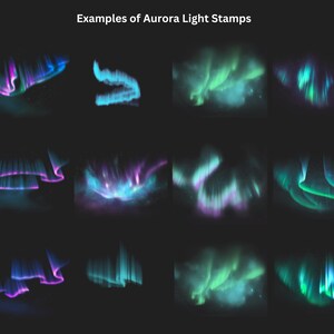 100+ Northern Lights Photoshop Brushes: Galaxy & Star Effects (abr File ...