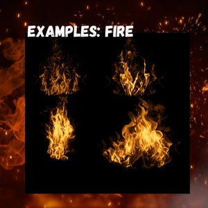 Fire Flame Overlays for Photography, Flame Photoshop Overlay, Fire ...