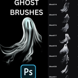 Photoshop Ghost Magic Brush Bundle, Magical Halloween Ghost Brushes ...