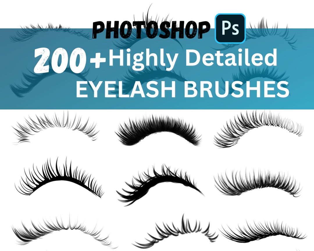 Photoshop Eyelashes Brushes. Photoshop Volume Lashes, Photoshop Brushes ...
