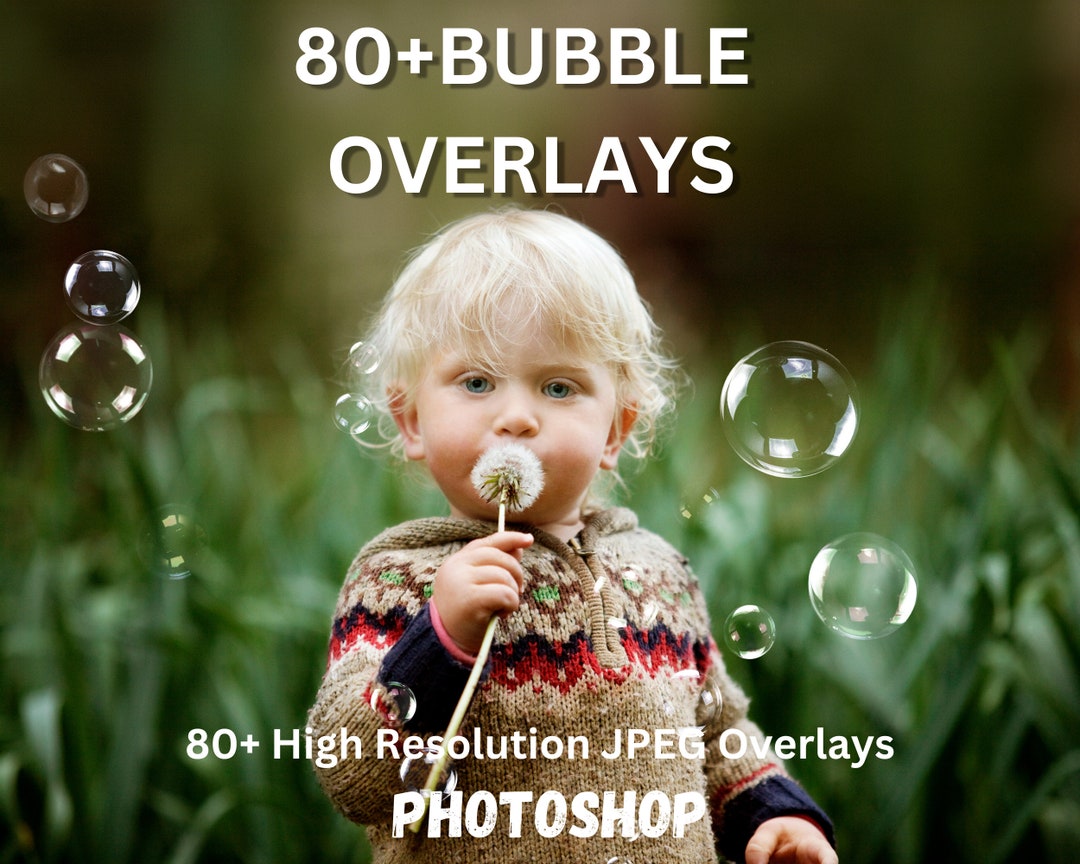 Realistic Bubble Photoshop Overlays DIGITAL Realistic Soap Bubble ...
