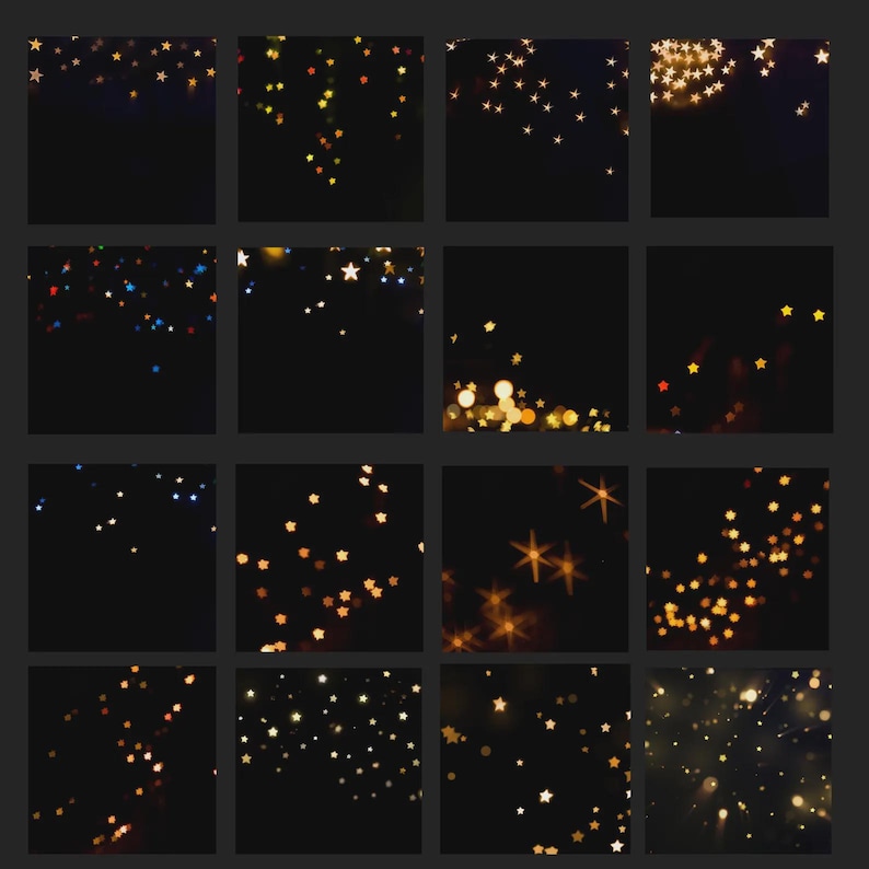 Christmas Bokeh & Glitter Overlay Megapack – Gold Sparkle, Tree Lights ...