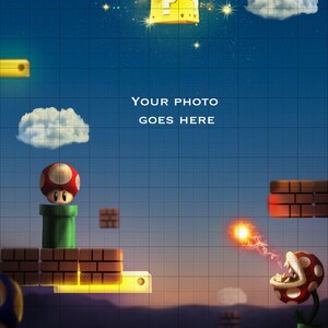 Two Mario Bros Digital Backgrounds,video Game Inspired, Gamer, Super ...