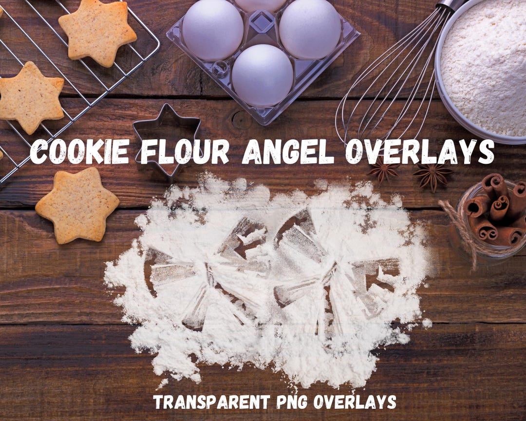 Flour Angel Transparent Png Overlays, Cookie Snow Angel Christmas ...