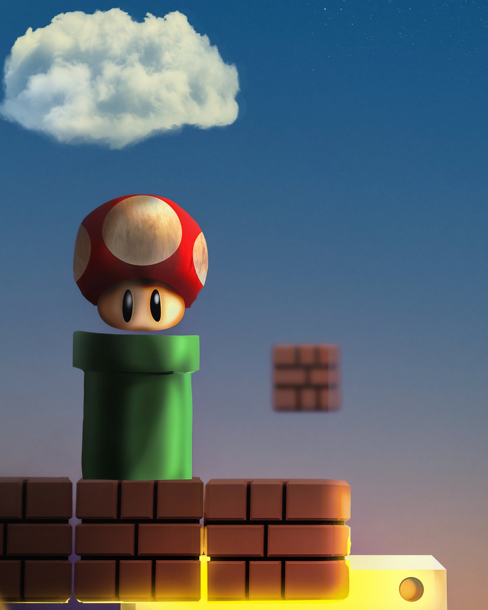 Two Mario Bros Digital Backgrounds,video Game Inspired, Gamer, Super ...